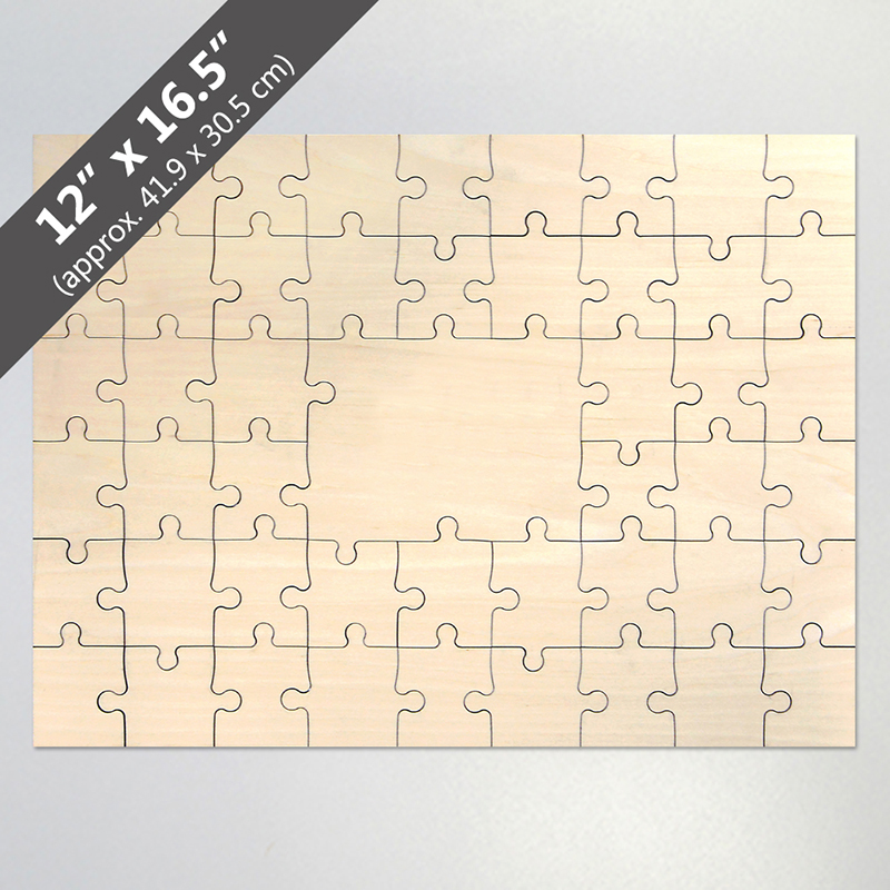 Blank 12X16.5 49 Piece Guest Book Wooden Puzzle
