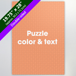 Two Sided Large Portrait Puzzle For Puzzle Business
